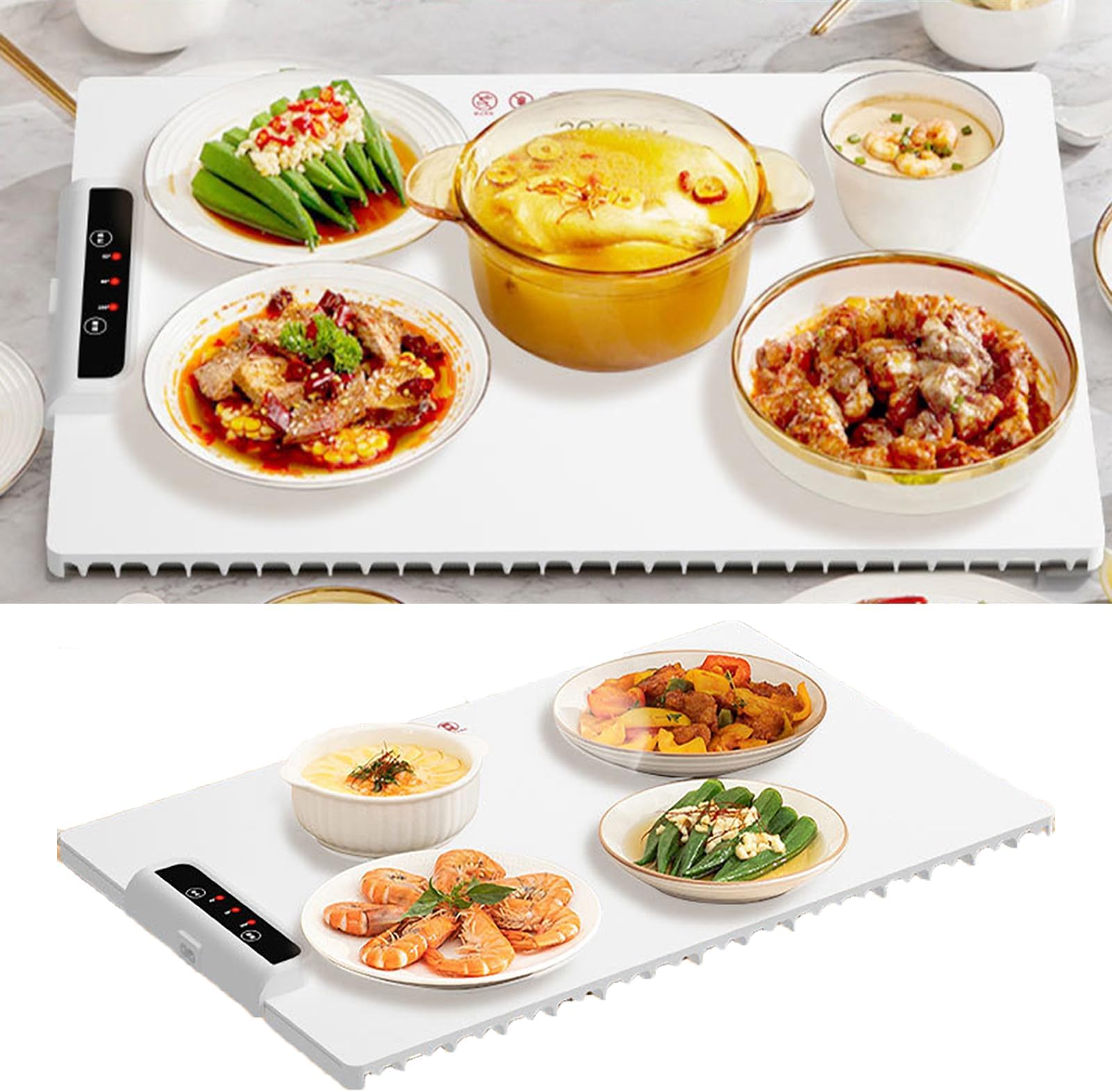 Amazon.com: Electric Warming Tray Silicone, Food Heating Pad with ...