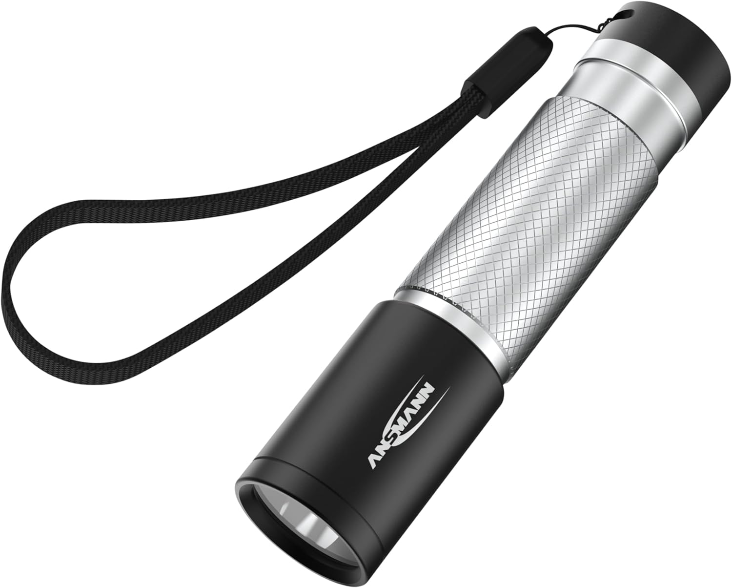 ANSMANN Flashlight, handlamp, LED, Pocket Torch, Aluminium, Silver, 70B ...