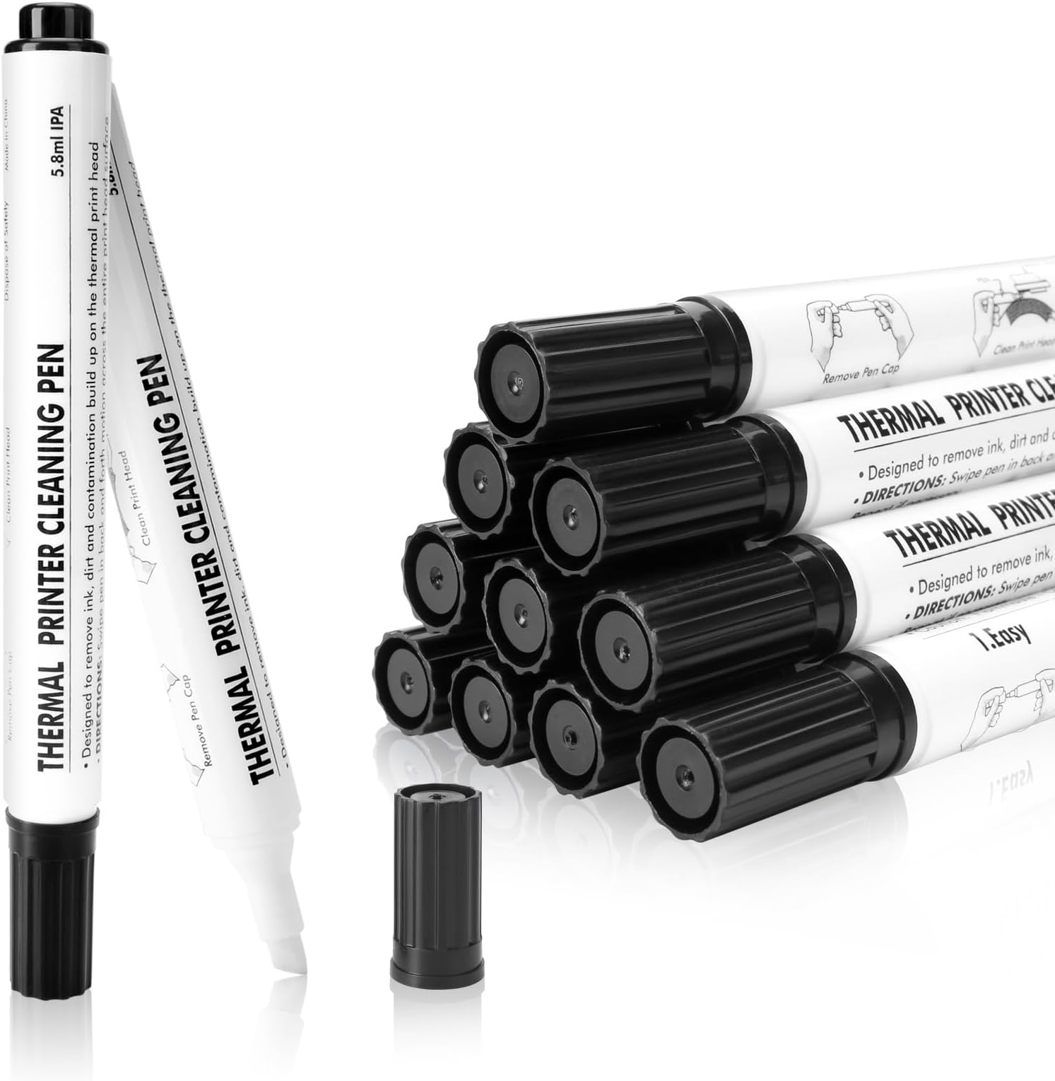 Amazon.com: GREUS 5 Pack Thermal Printer Cleaning Pen Universal Print ...