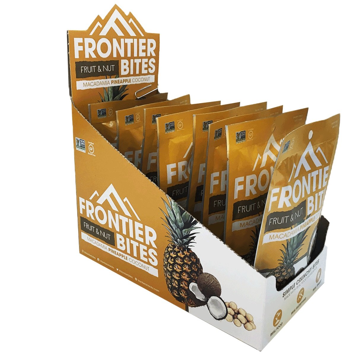 Amazon.com: Frontier Gluten Free Single Serve Snack Bites, Macadamia ...