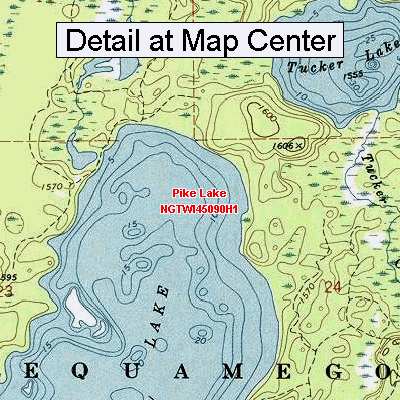 Amazon.com: USGS Topographic Quadrangle Map - Pike Lake, Wisconsin ...