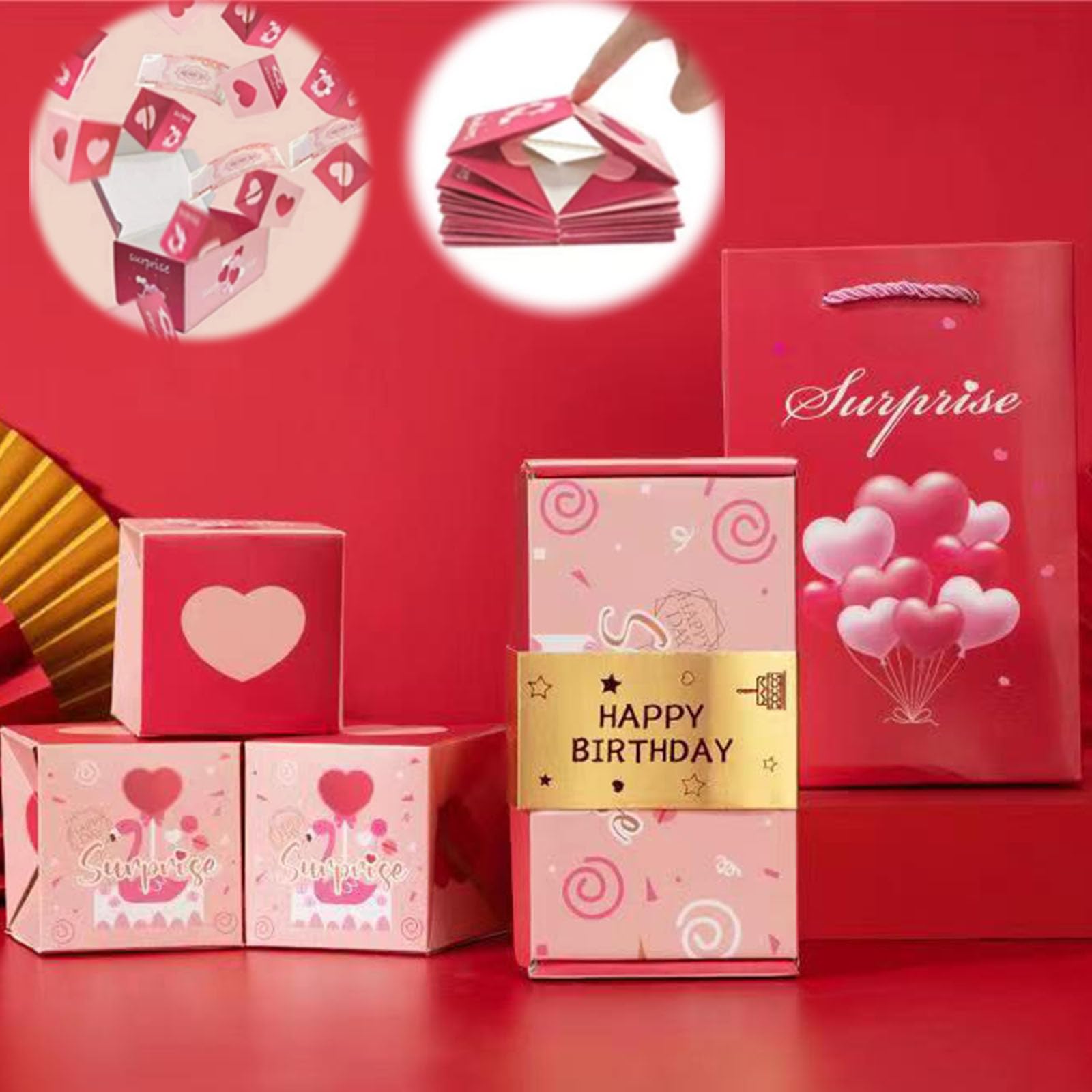 Amazon.com: Surprising Gift Box, Surprise Gift Box Explosion for Money ...