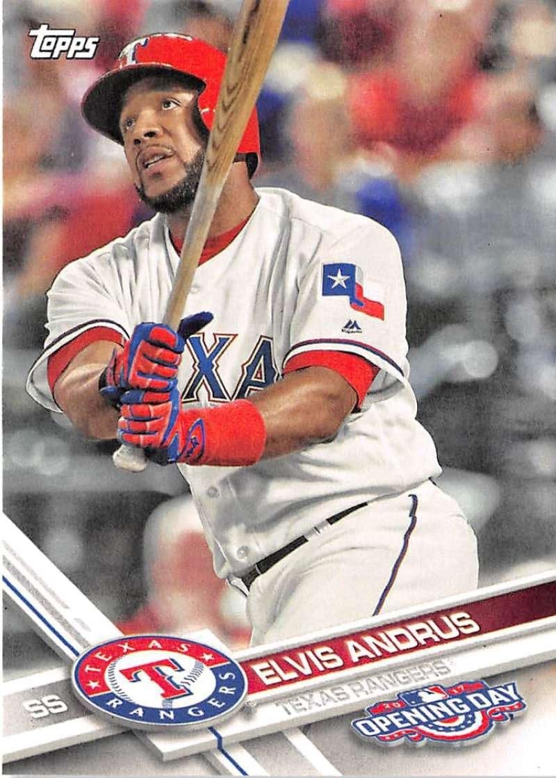 Amazon.com: 2017 Topps Opening Day #142 Elvis Andrus Texas Rangers ...