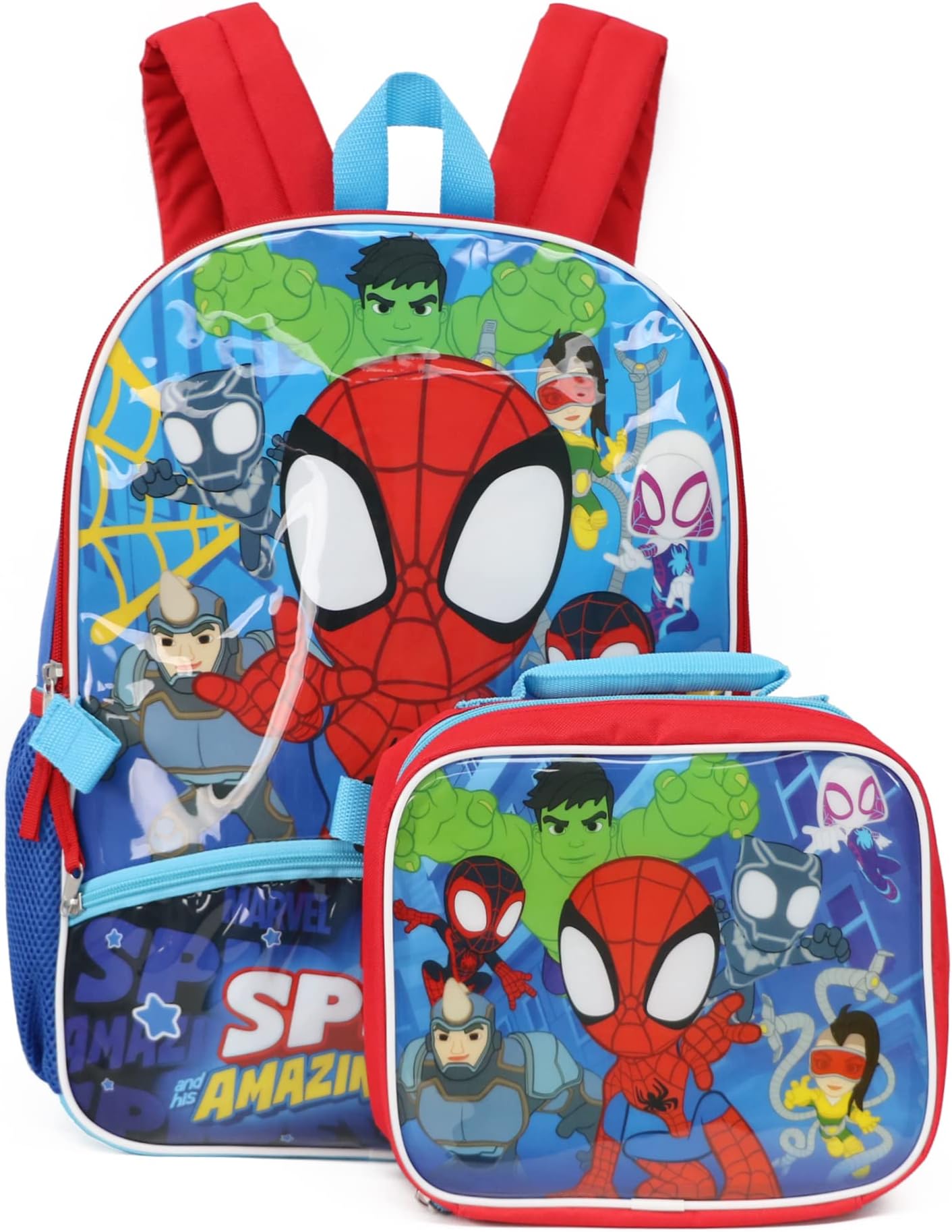 Amazon.com: Marvel Backpack Set | Kids Backpack, Lunchbag, Water Bottle ...
