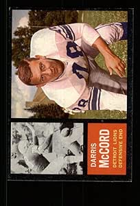 Amazon.com: 1962 Topps Football #057 Darris McCord STARX 8 OC NM/MT ...