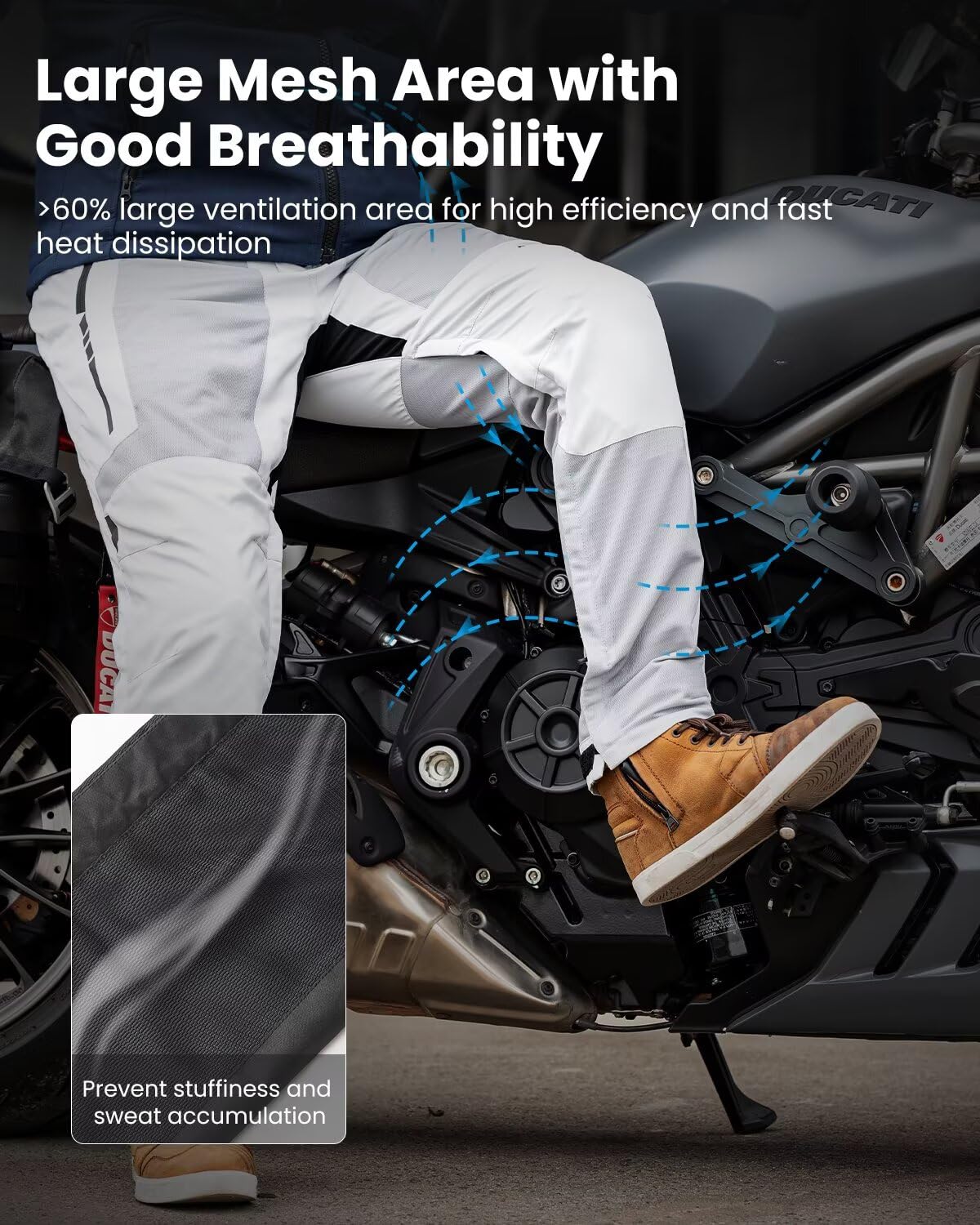 Snapklik.com : ILM Mesh Motorcycle Pants For Men