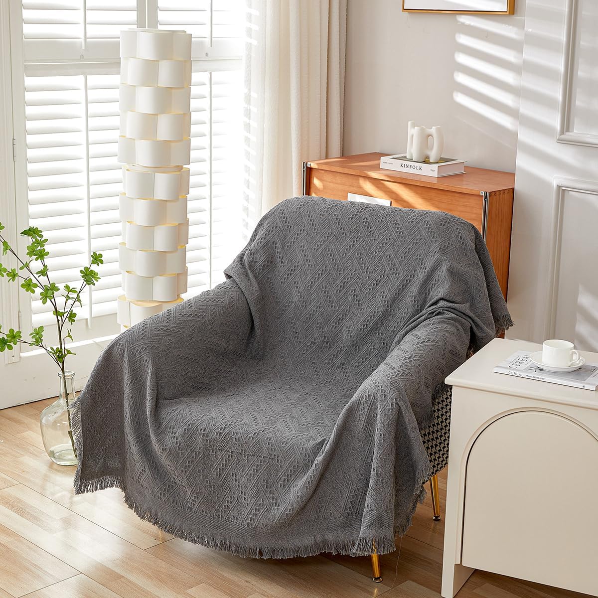 Amazon.com: AIVIA Slipper Chair Cover Sheet Blanket, Anti Slip Throw ...
