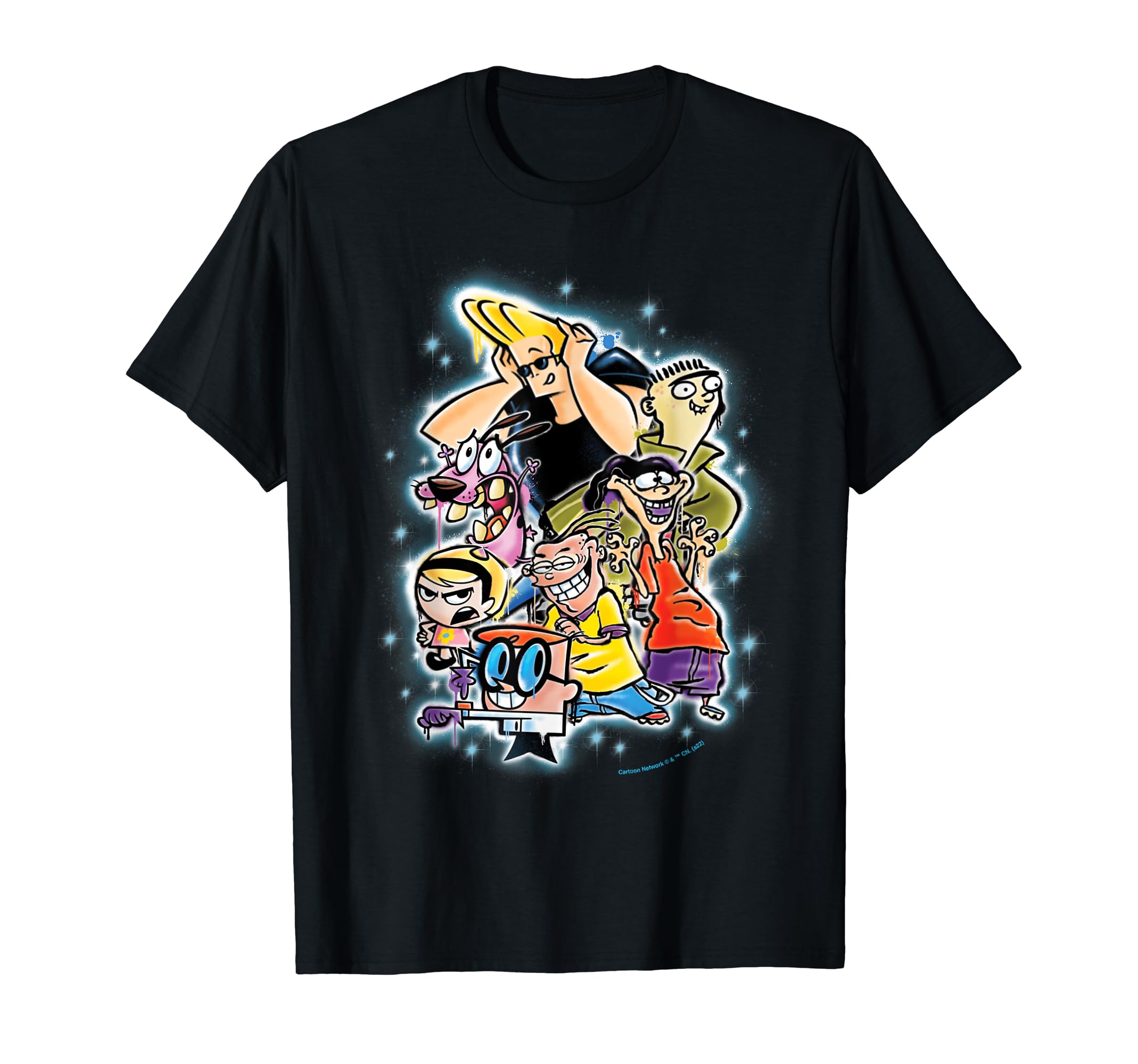 Amazon.com: Cartoon Network Glowing Characters T-Shirt : Clothing ...