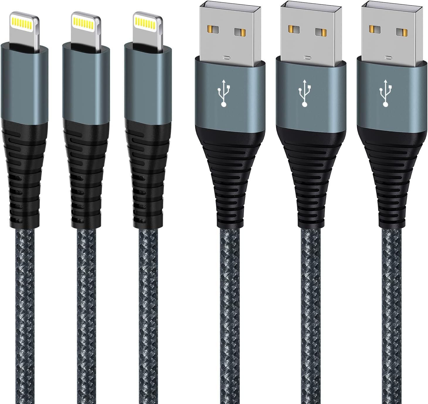 Amazon.com: [Apple MFi Certified] Short iPhone Charger 1ft 2Pack,USB A ...