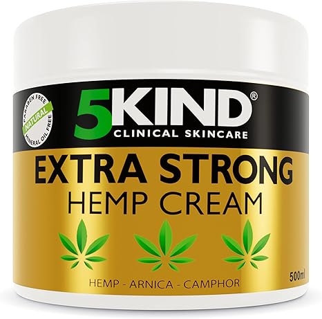 5kind Extra Strong Hemp Cream 500ml - High Strength Hemp Oil Formula ...