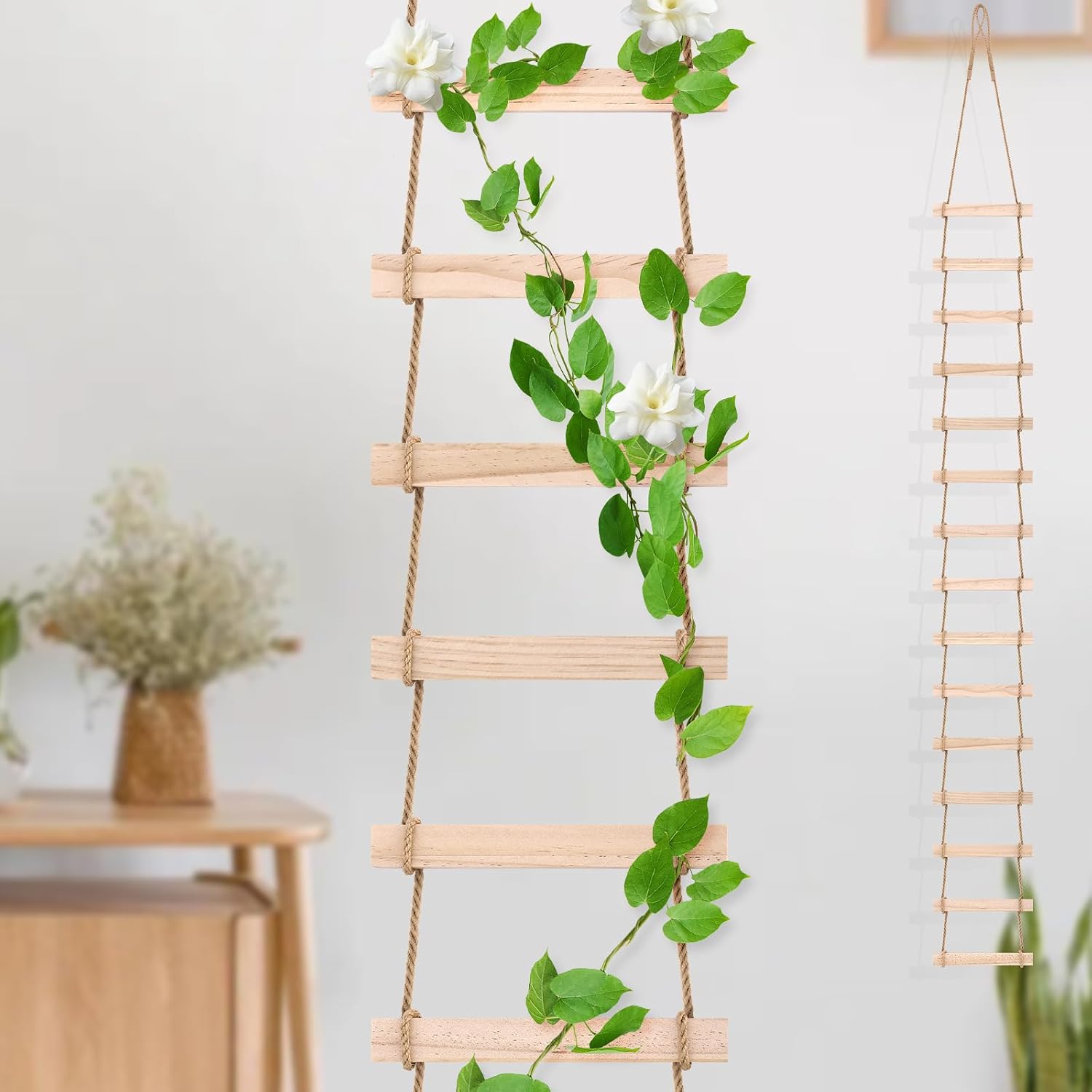 Amazon.com : Wood Ladder Design Climbing Plants Trellis, Strong Natural ...