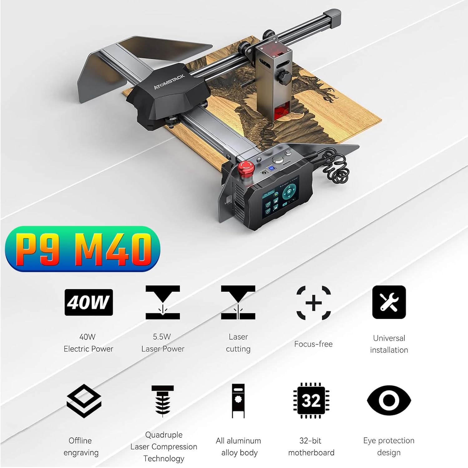 ATOMSTACK P9 M40 Laser Engraver Instruction Manual