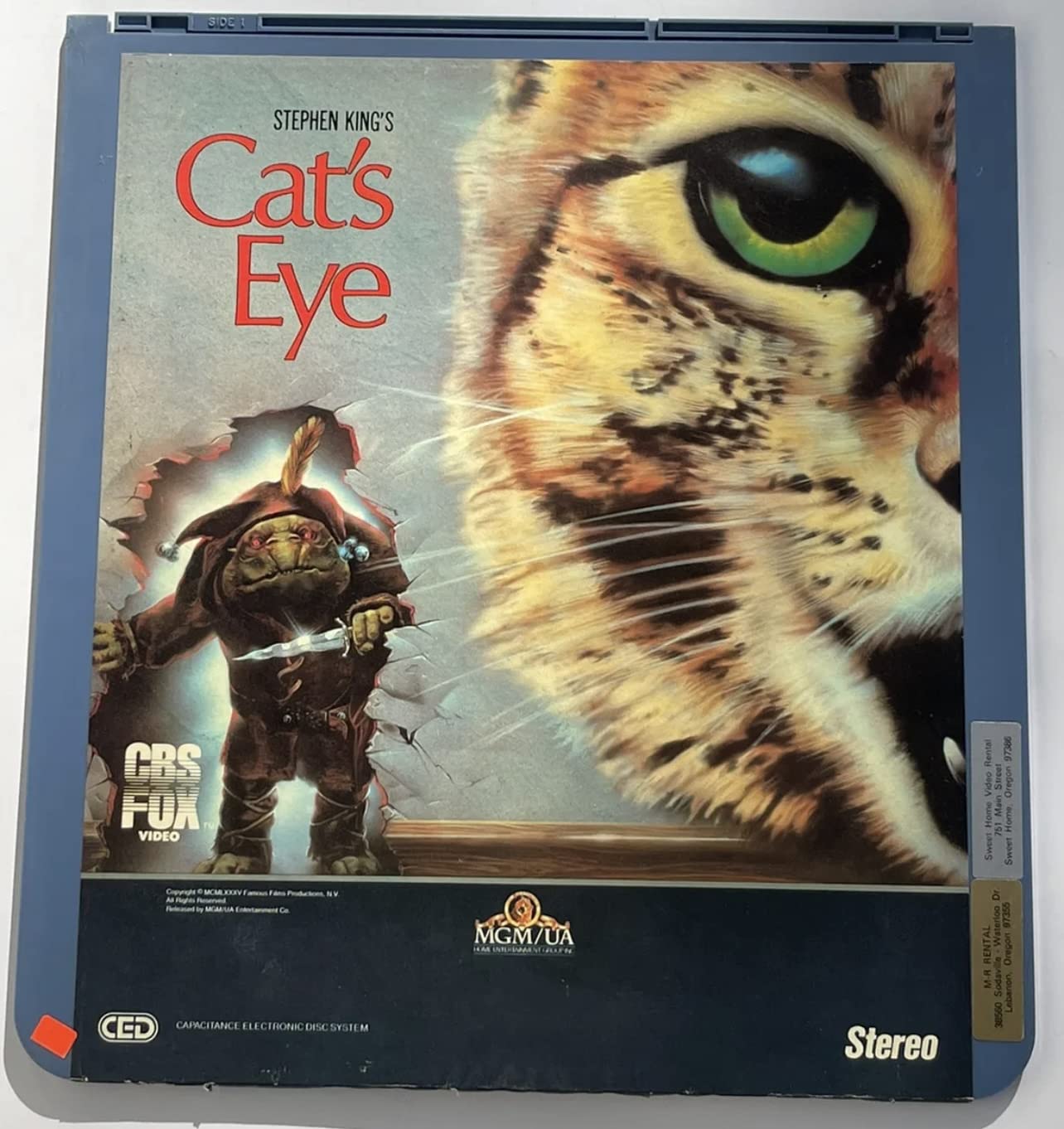 Amazon.com: Stephen King's "Cat's Eye" CED (Capacitance Electronic Disc ...