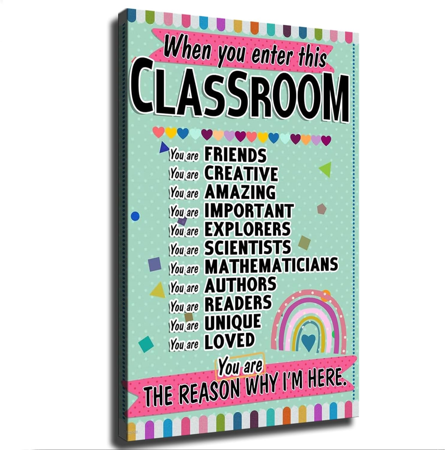 Amazon.com: Oh Happy Day Classroom Decor Classroom Rules Poster When ...