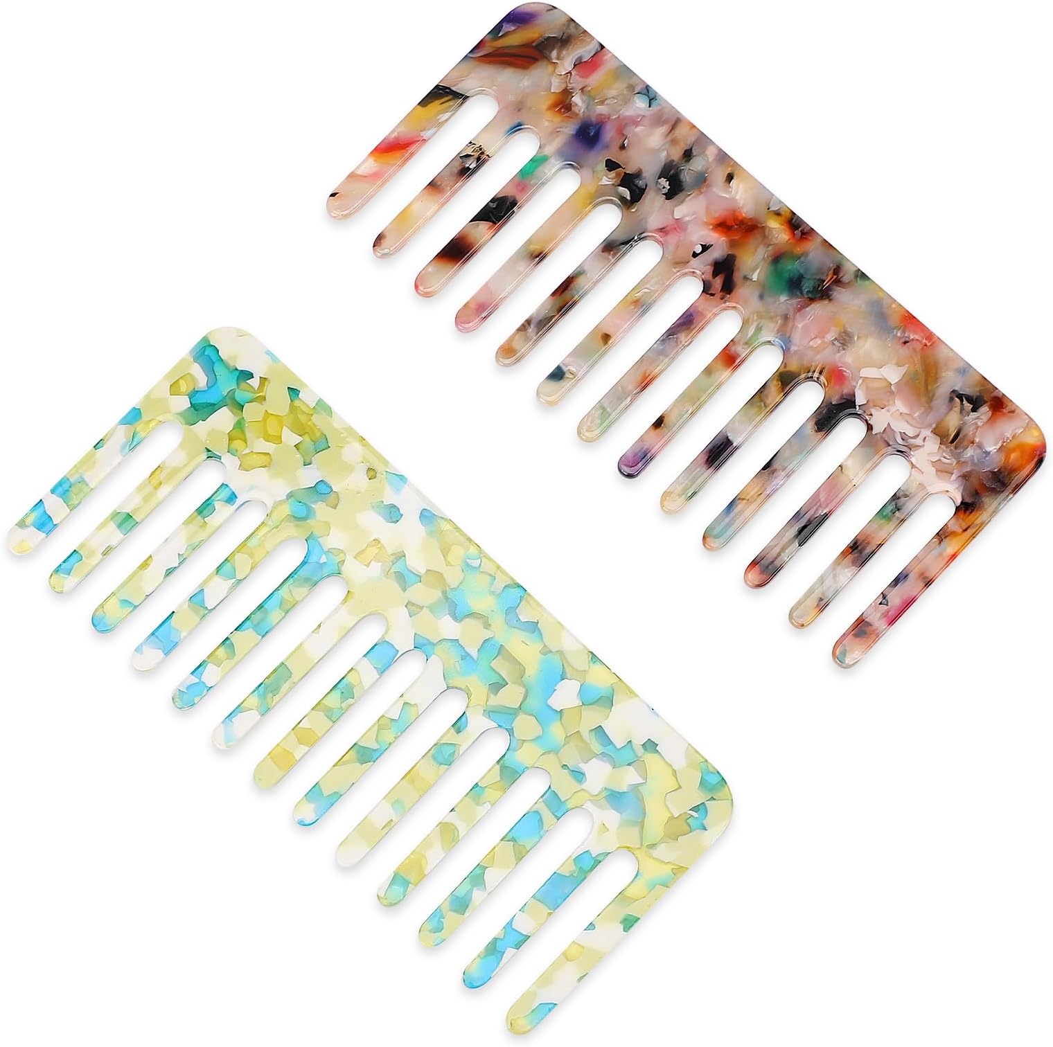 Amazon.com : Large Hair Detangling Comb, 2 Pack Wide Tooth Comb for ...