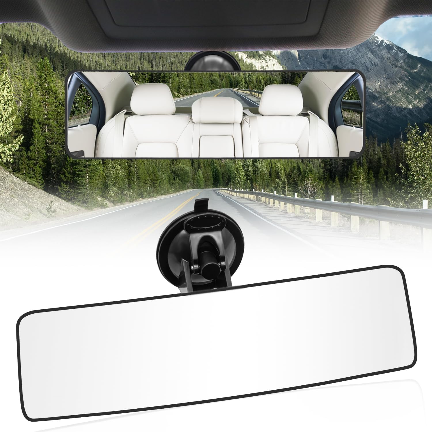 Amazon.com: Rear View Mirror,Universal Rear View Mirror Anti-glare HD ...
