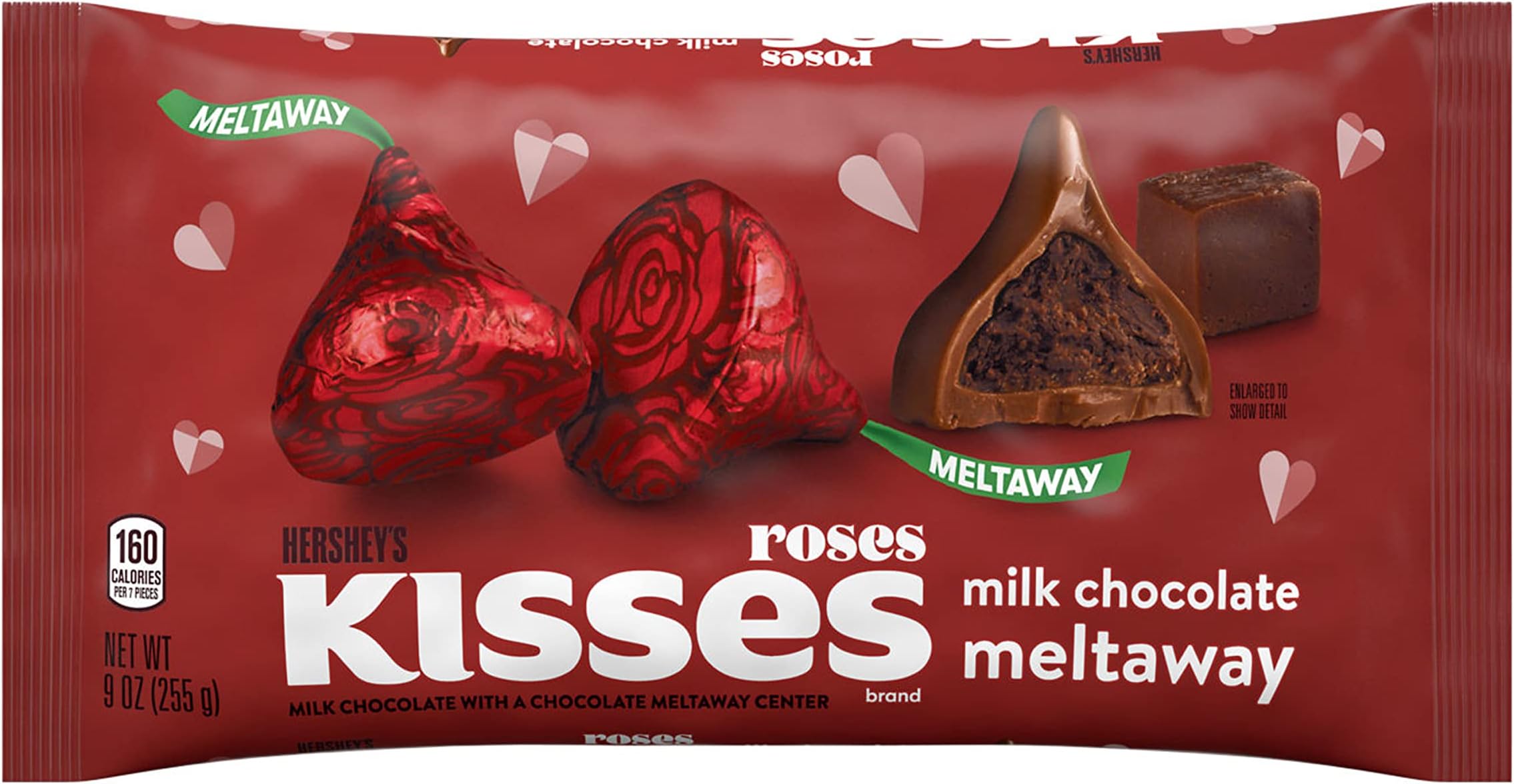 Amazon.com : HERSHEY'S Milk Chocolate Heart, Valentine's Day Candy Gift ...