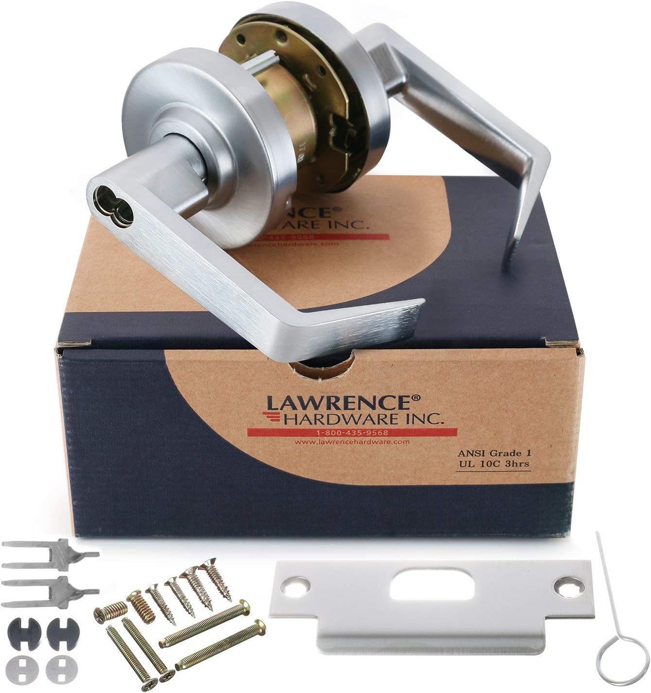 Lawrence Commercial Classroom Security Lock Door Handle - Grade 1 ...