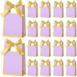 Amazon.com: Kolldenn 24 Pcs Small Gift Bags with Bow 6.3 x 3.9 x 2.8 ...