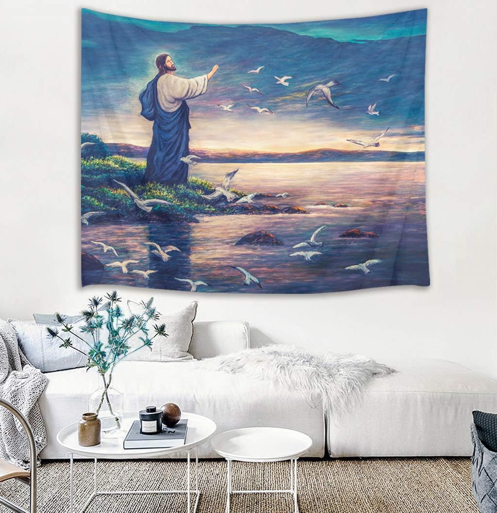 Amazon.com: HVEST Christian Tapestries Jesus Christ Standing by The ...