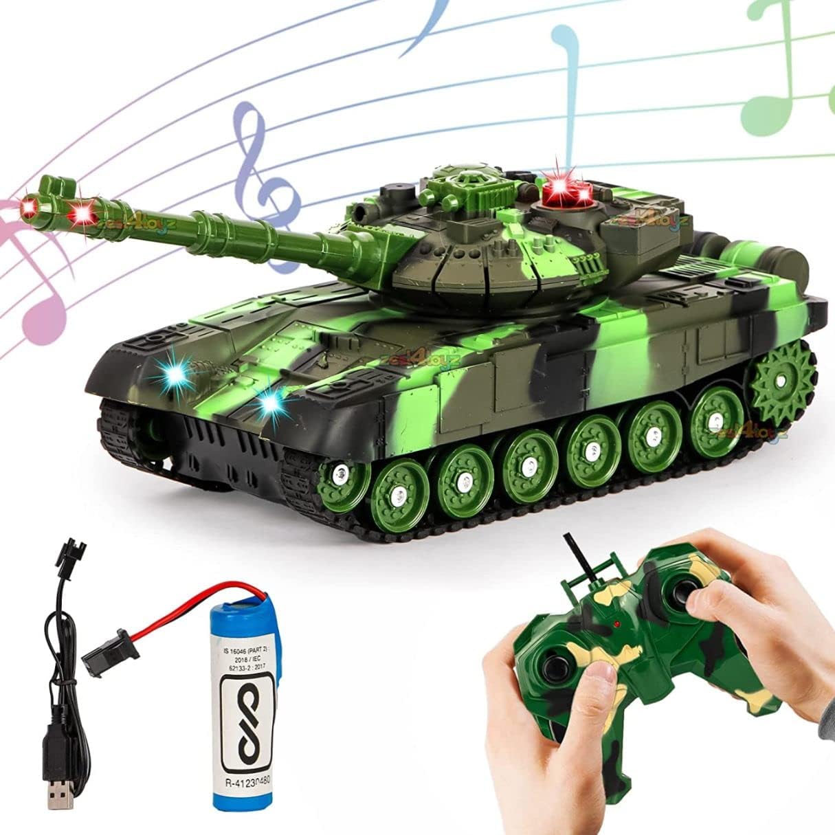AGBO 1:72 German Tiger I Panzer Tank Remote Control Mini RC Tank with ...