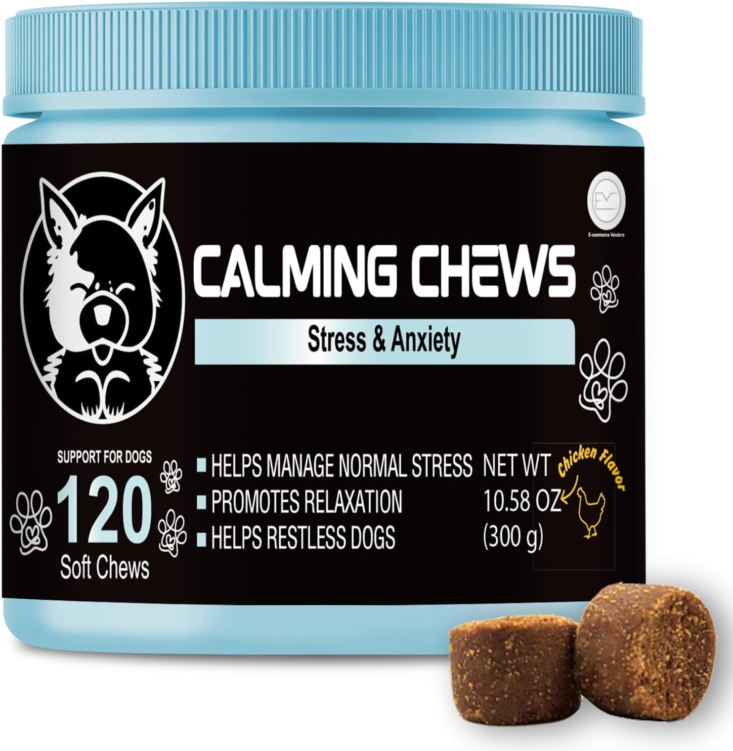Amazon.com : Calming Chews for Dogs V-EST – Available in 3 Formulas ...