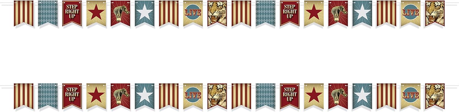 Amazon.com: Beistle Vintage Circus Streamer, Multi-colored : Home & Kitchen