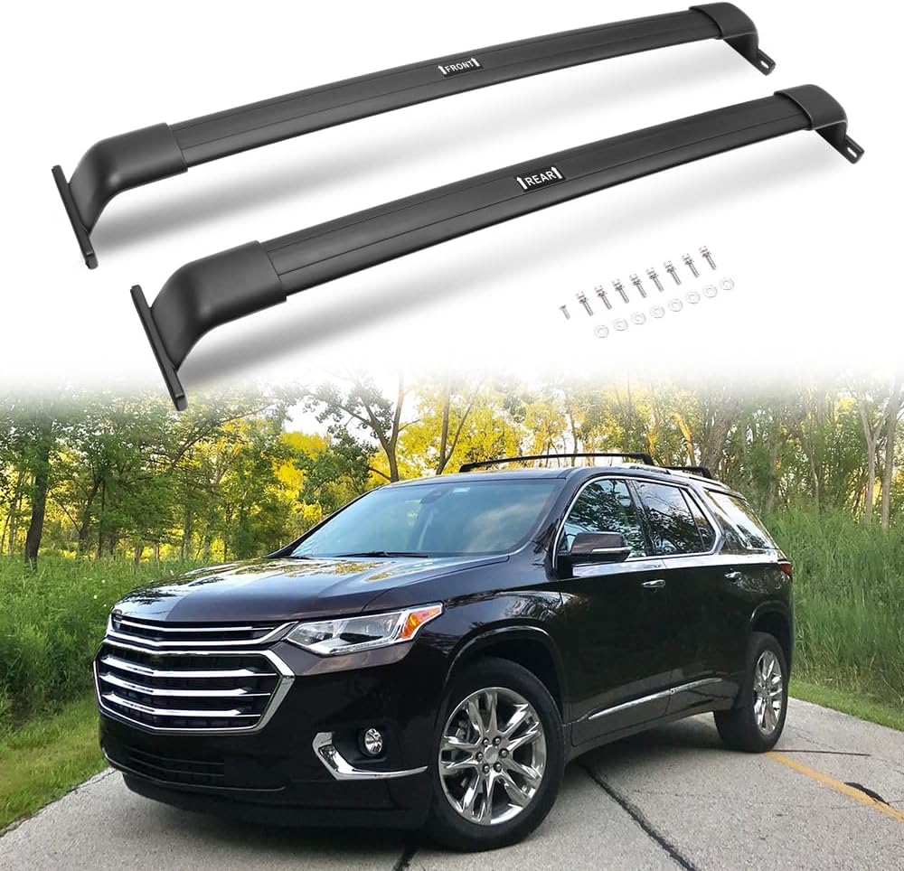 Amazon.com: 220lbs Roof Rack Cross Bars for Chevy Chevrolet Traverse ...