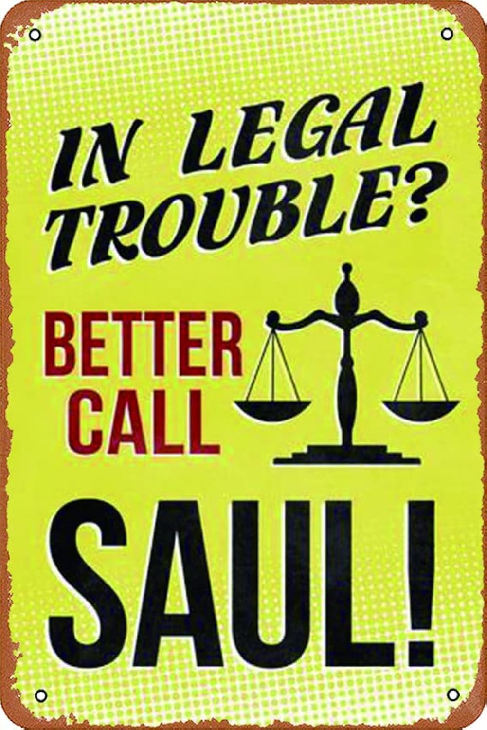 Amazon.com: Better Call Saul! Television Retro Vintage Metal Tin Sign ...