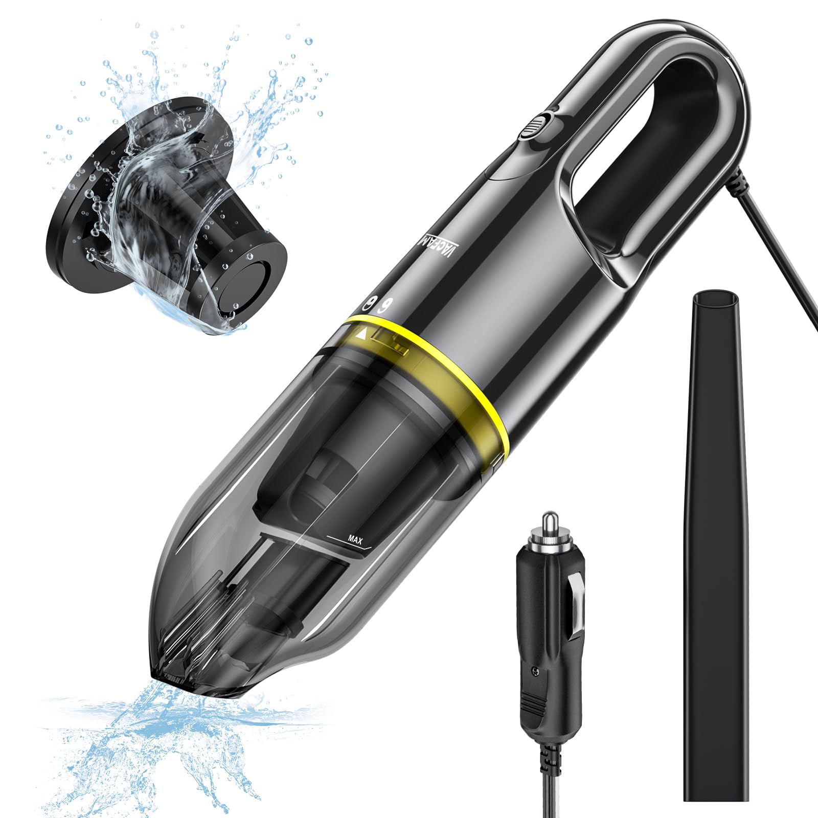 Amazon.com: Car Vacuum,Portable Vacuum Cleaner with 8KPa Suction ...