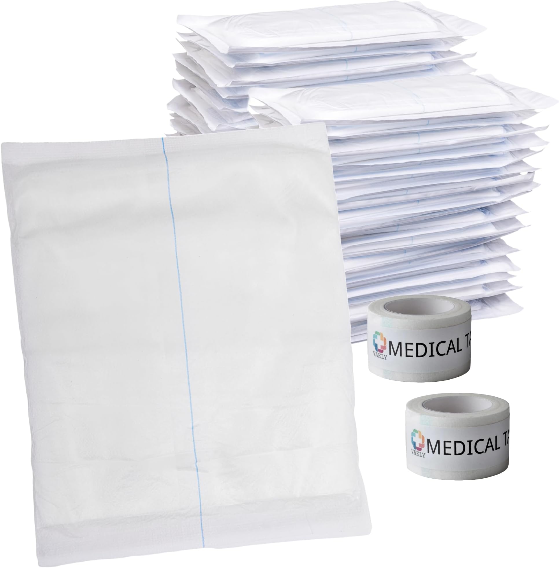 Amazon.com: ABD Combine Abdominal Pads 5x9 [40 Pack] High Absorbency ...