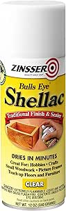 Bulls Eye Clear Shellac, 12 Ounce Spray - Shellac For Furniture ...