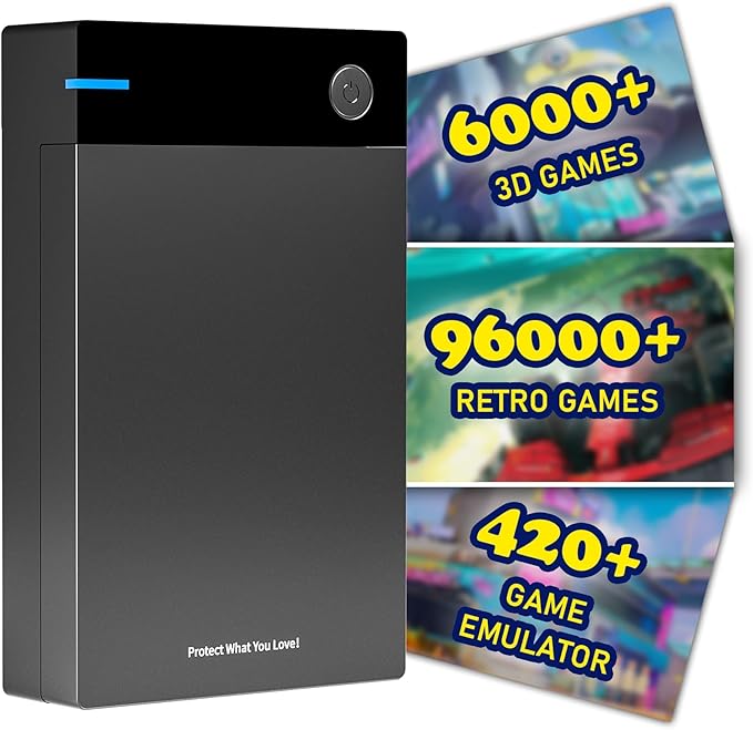 Amazon.com: 12TB Retro Gaming Hard Drive - Retro Game Console 12TB HDD ...