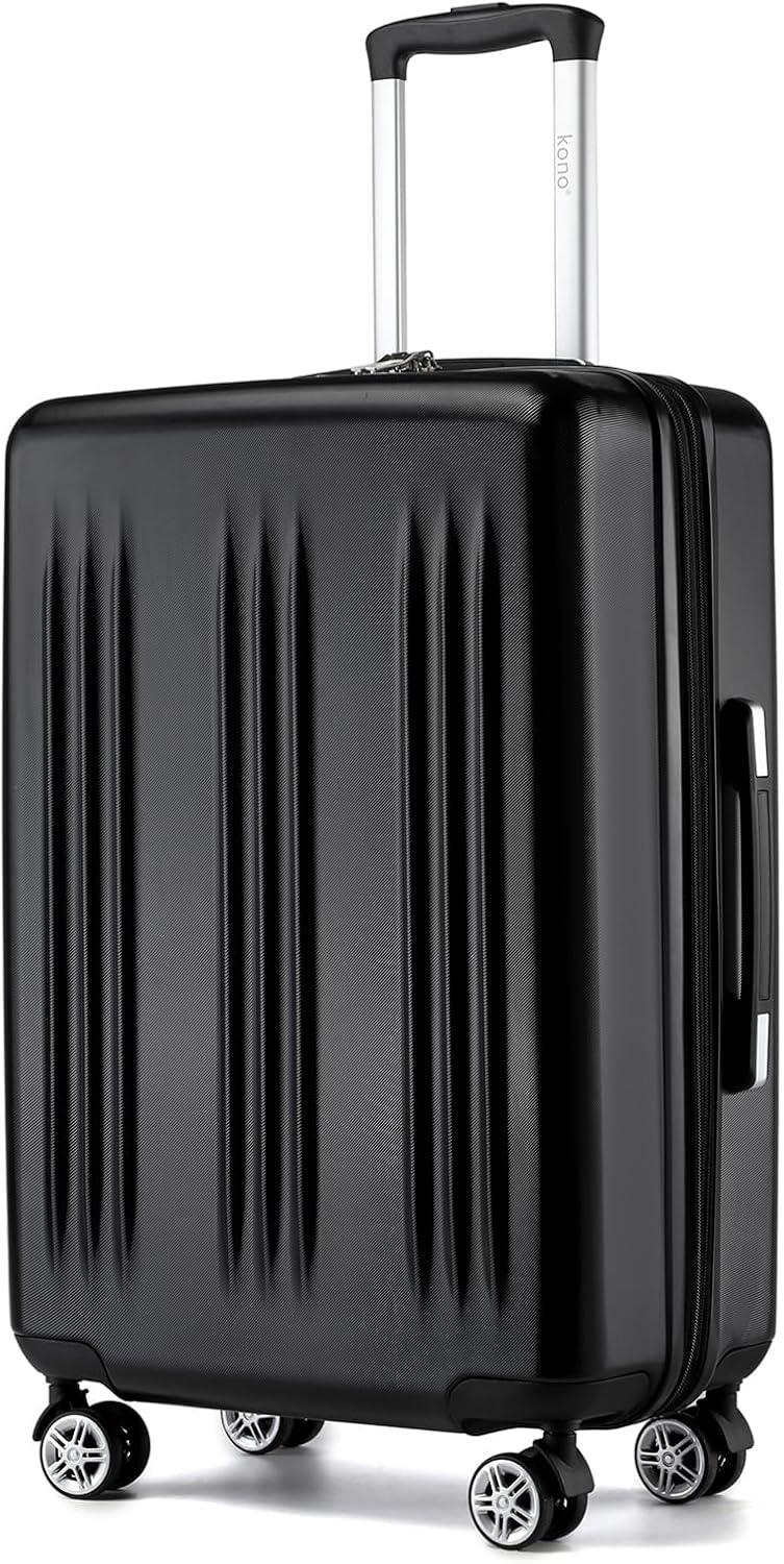 Amazon.com | Kono Lightweight 24 Inch Expandable Luggage with Quiet ...