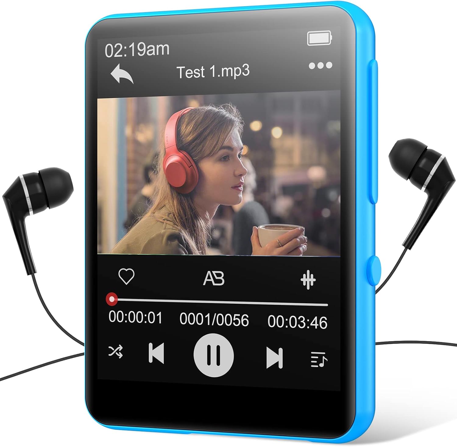 Amazon.com: 64BG MP3 Player Bluetooth 5.0 with 2.4" Full Touch Screen ...