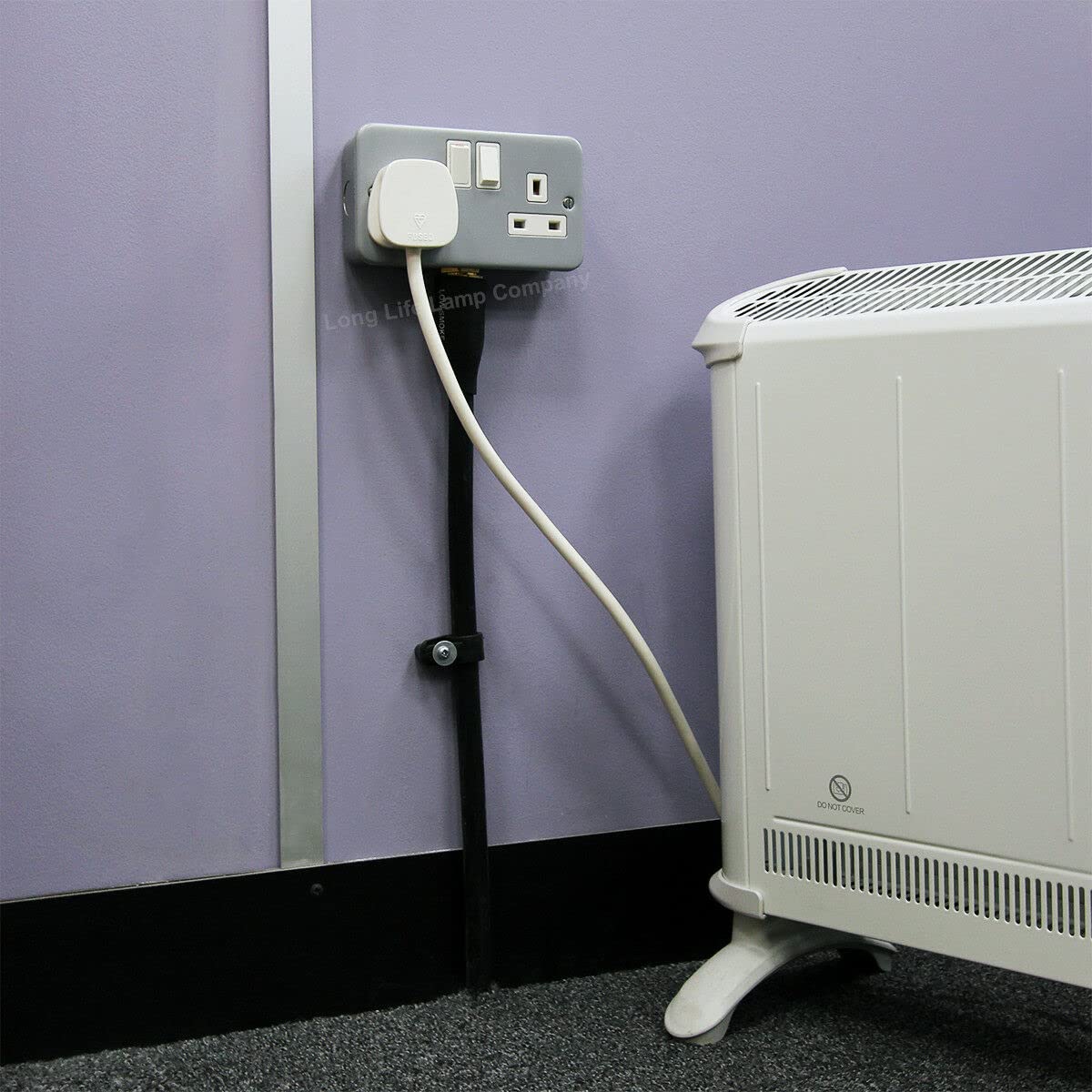 Metal Clad 13 Amp Double 2 Gang Switched Socket Twin Industrial Socket ...