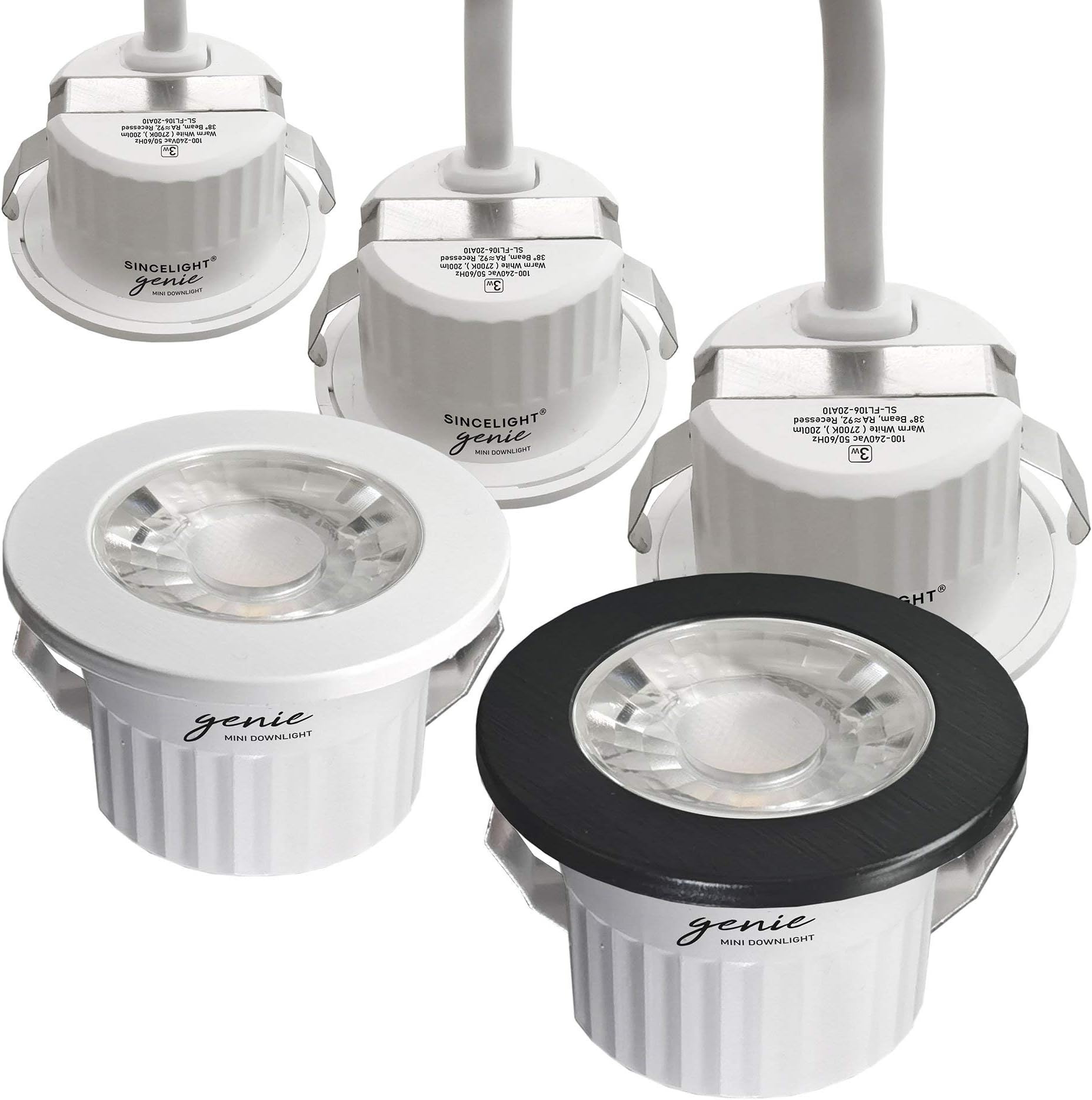 SINCELIGHT Mini Recessed Spotlight,Small Downlight for 35-40mm Ceiling ...