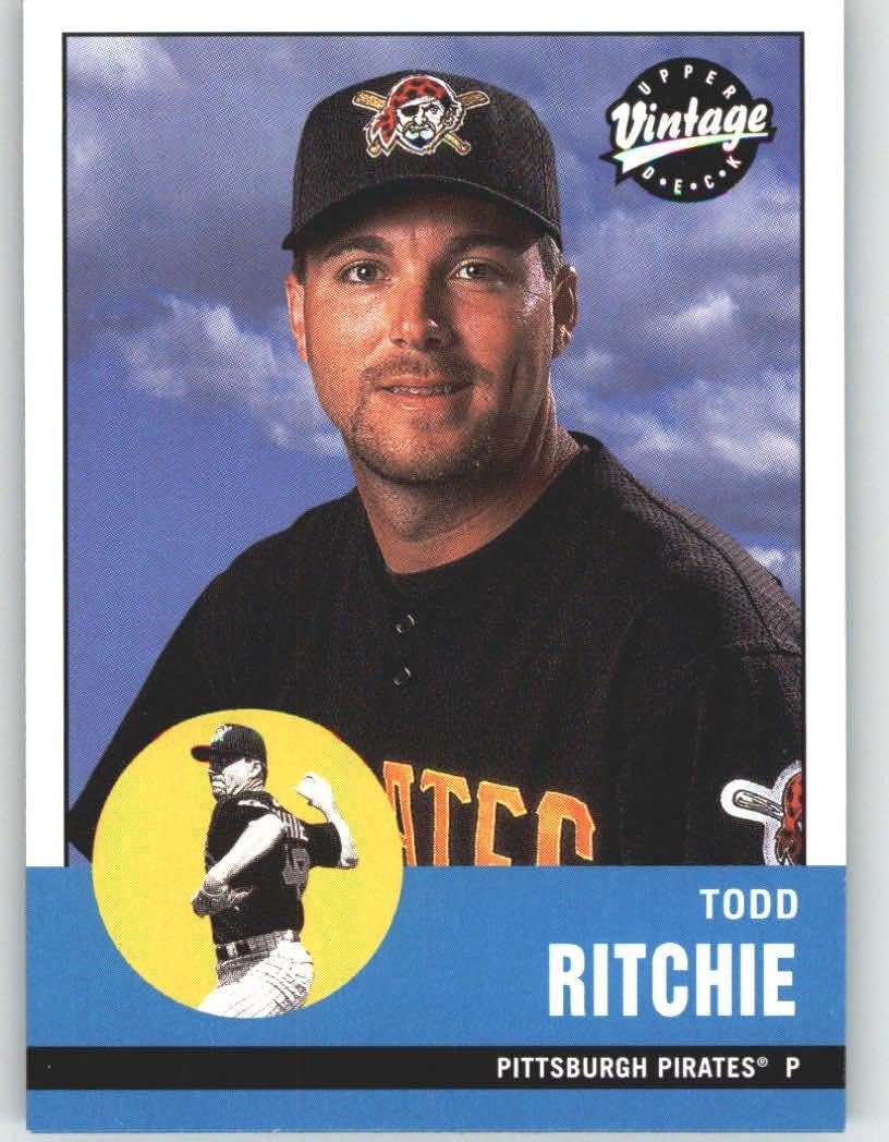 2001 Upper Deck Vintage #310 Todd Ritchie - Pittsburgh Pirates ...