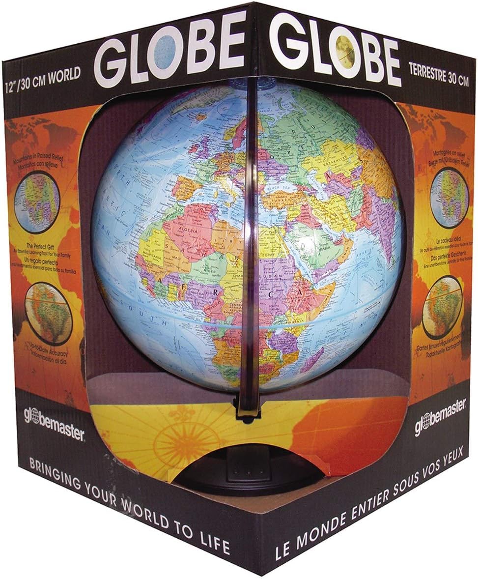 Amazon.com: Replogle Globes Traveler Globe, 12-Inch, Blue, Multi : Toys ...
