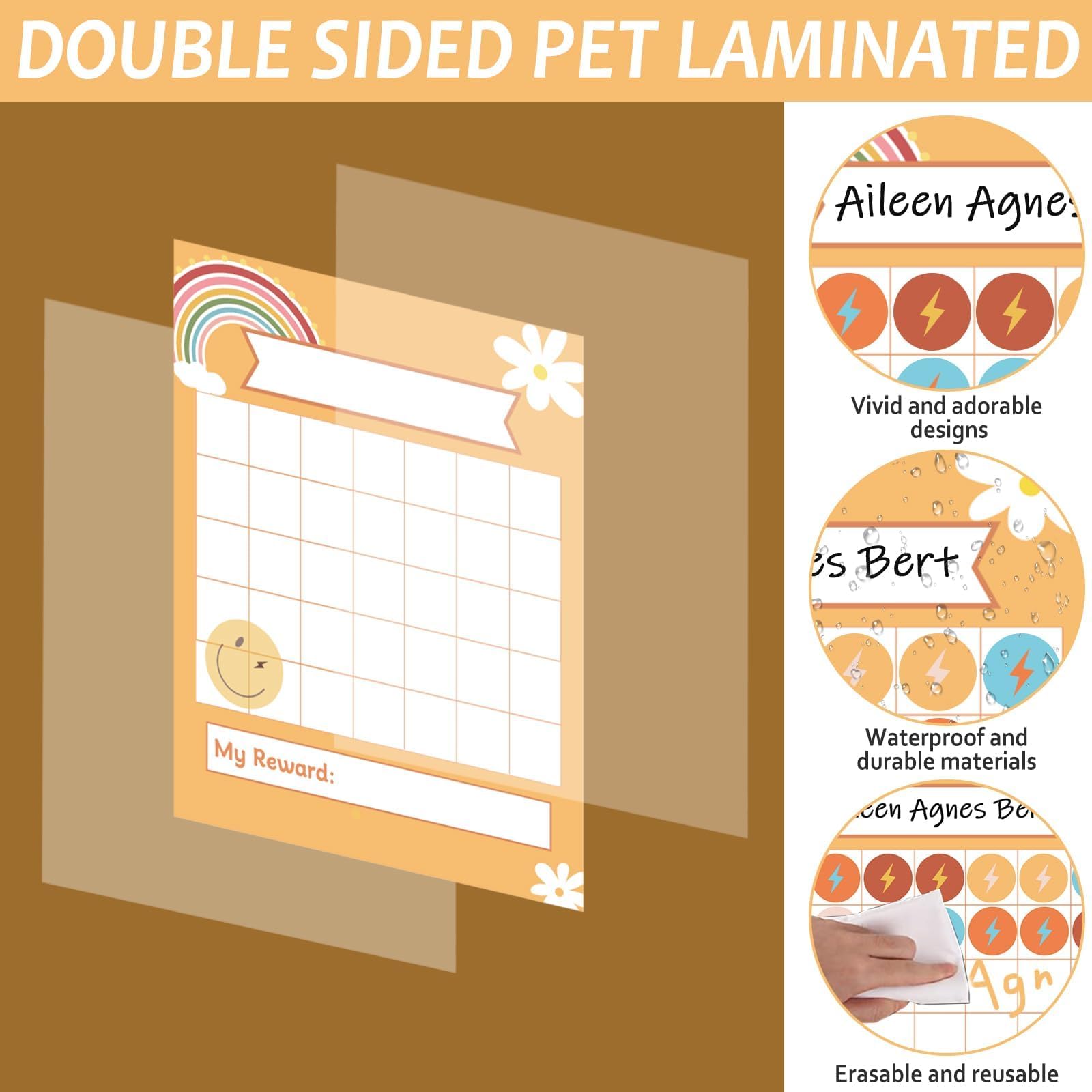 Snapklik.com : 40 PCS Groovy Reward Sticker Charts Hippie Behavior ...