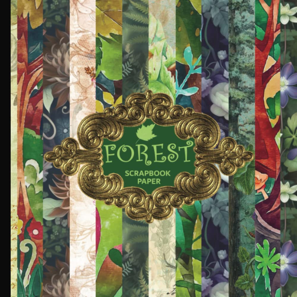 Forest Scrapbook Paper: Book of 24 Double Sided Sheets - Woodland ...