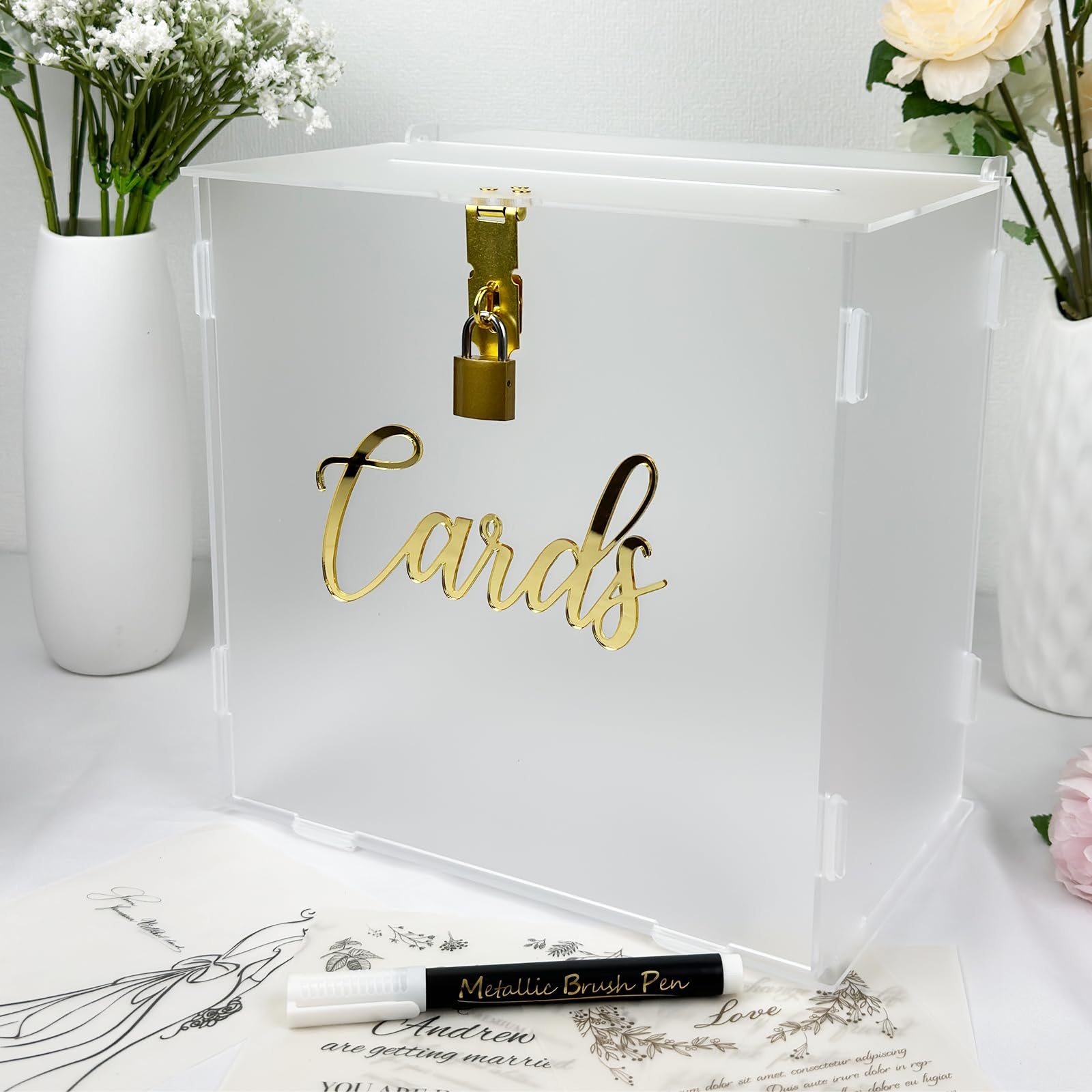 Wedding Card Box With Pen DIY | Dollar Tree Wedding Bling Card Box