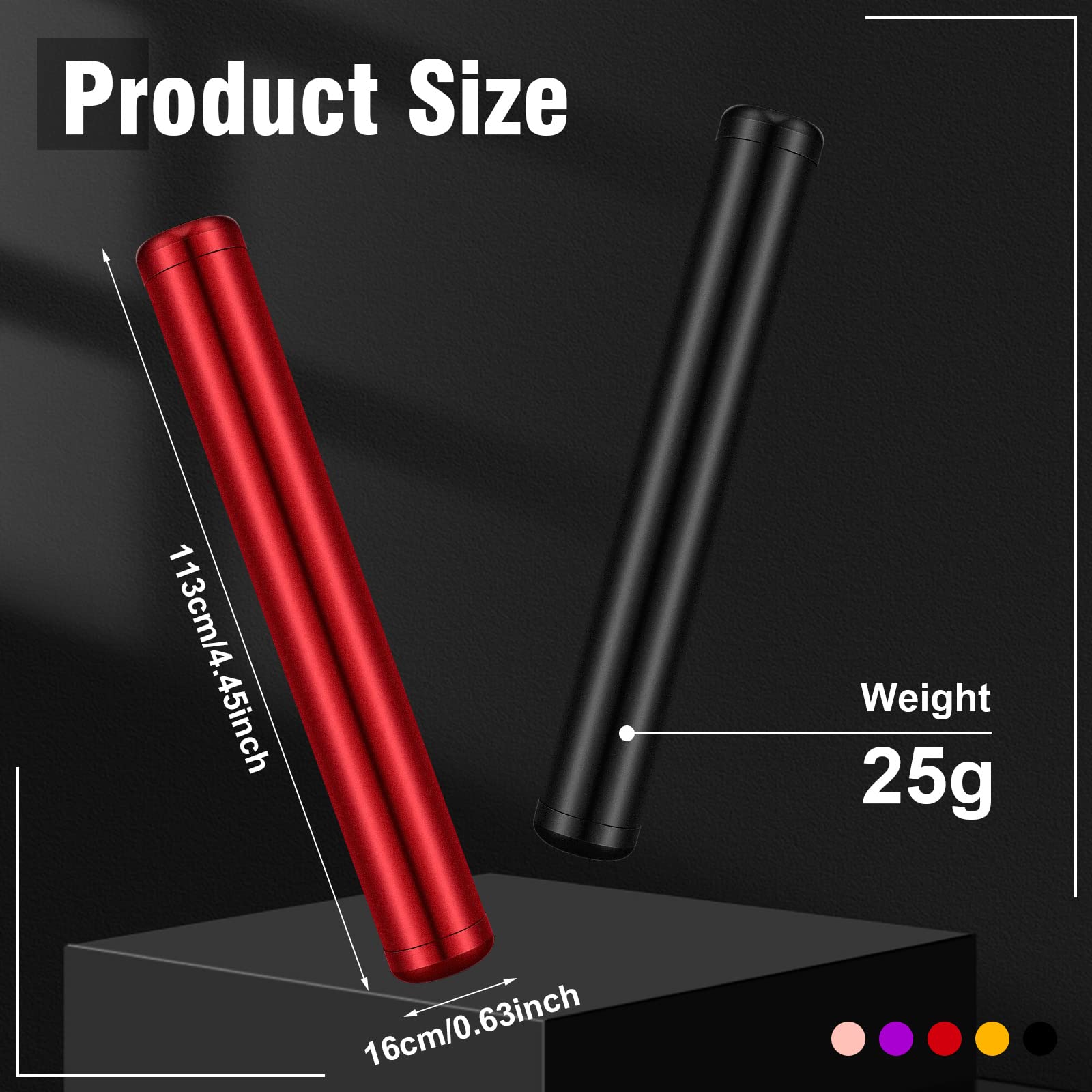 Snapklik.com : 5 Pieces Cute Small Metal Tube Container Aluminum ...