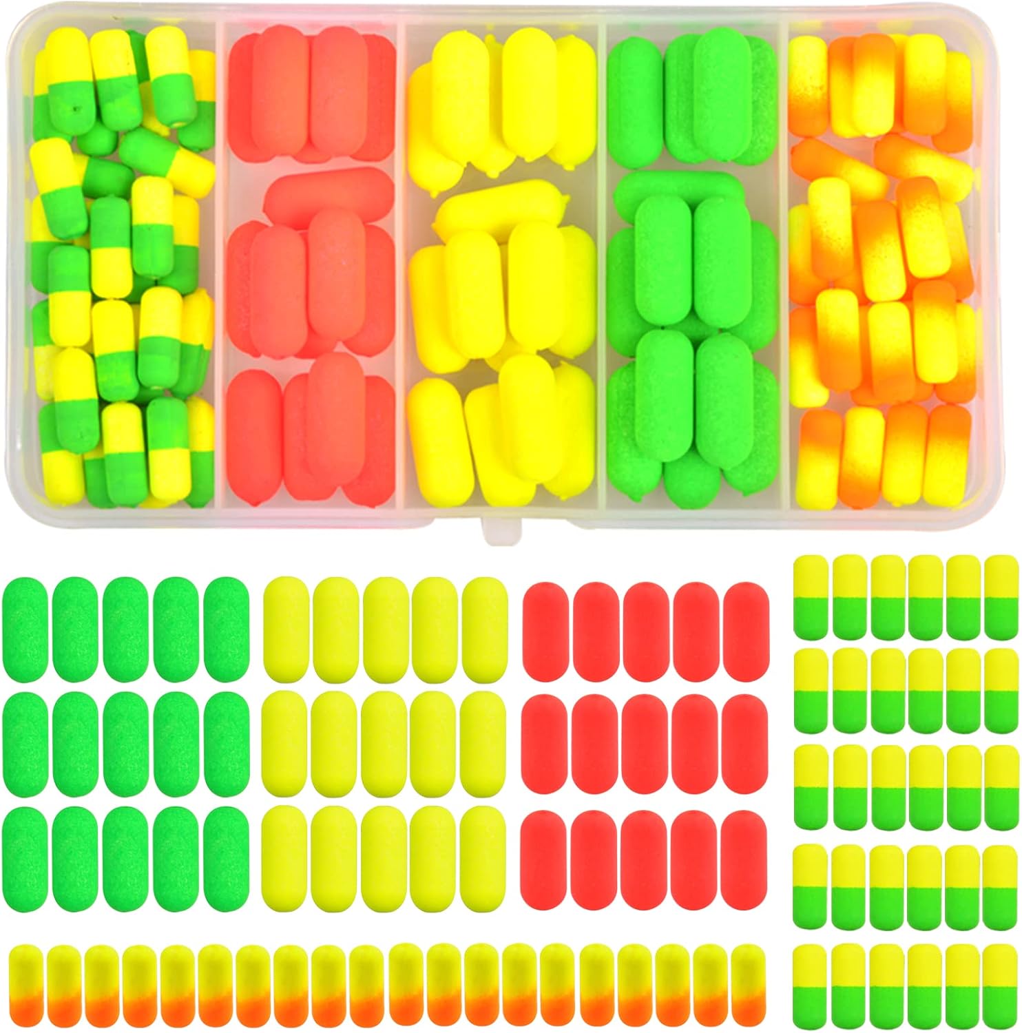 JSHANMEI Fishing Pompano Rig Foam Floats Kit, Fishing Rigs Making Kit ...