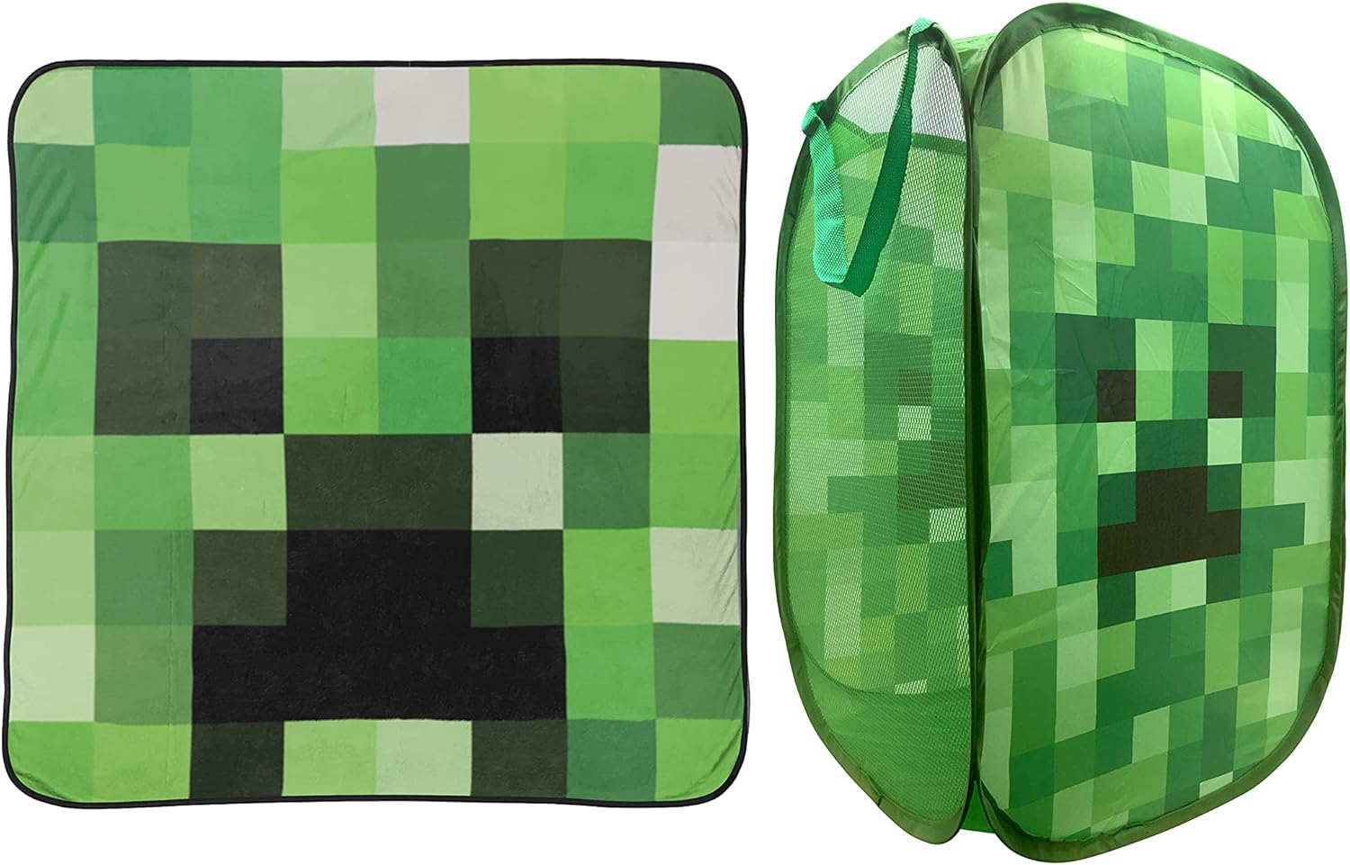 Amazon.com: Jay Franco Minecraft Creeper Blanket 2-Piece Bundle ...