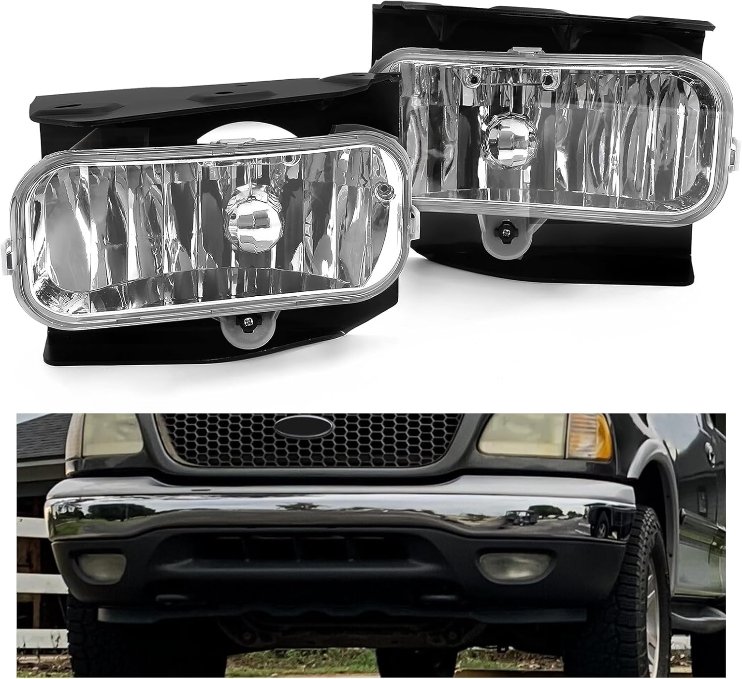 Amazon.com: HECASA Fog Light Assembly Compatible with 1999-2004 Ford F ...
