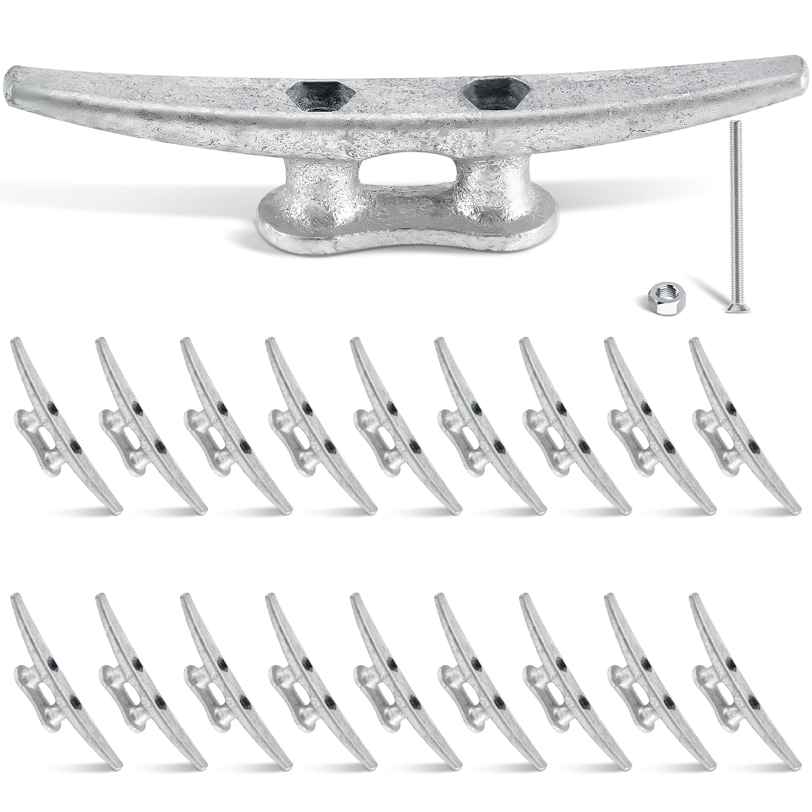 Snapklik.com : DaisyInner Boat Cleats Dock Cleats Galvanized Cast Iron ...