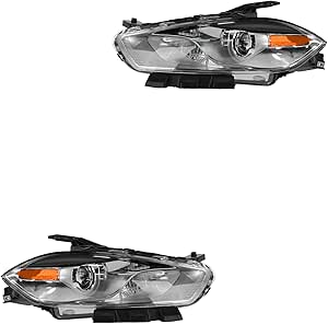 Amazon.com: Replacement Headlight Assembly Set of 2 Compatible with ...