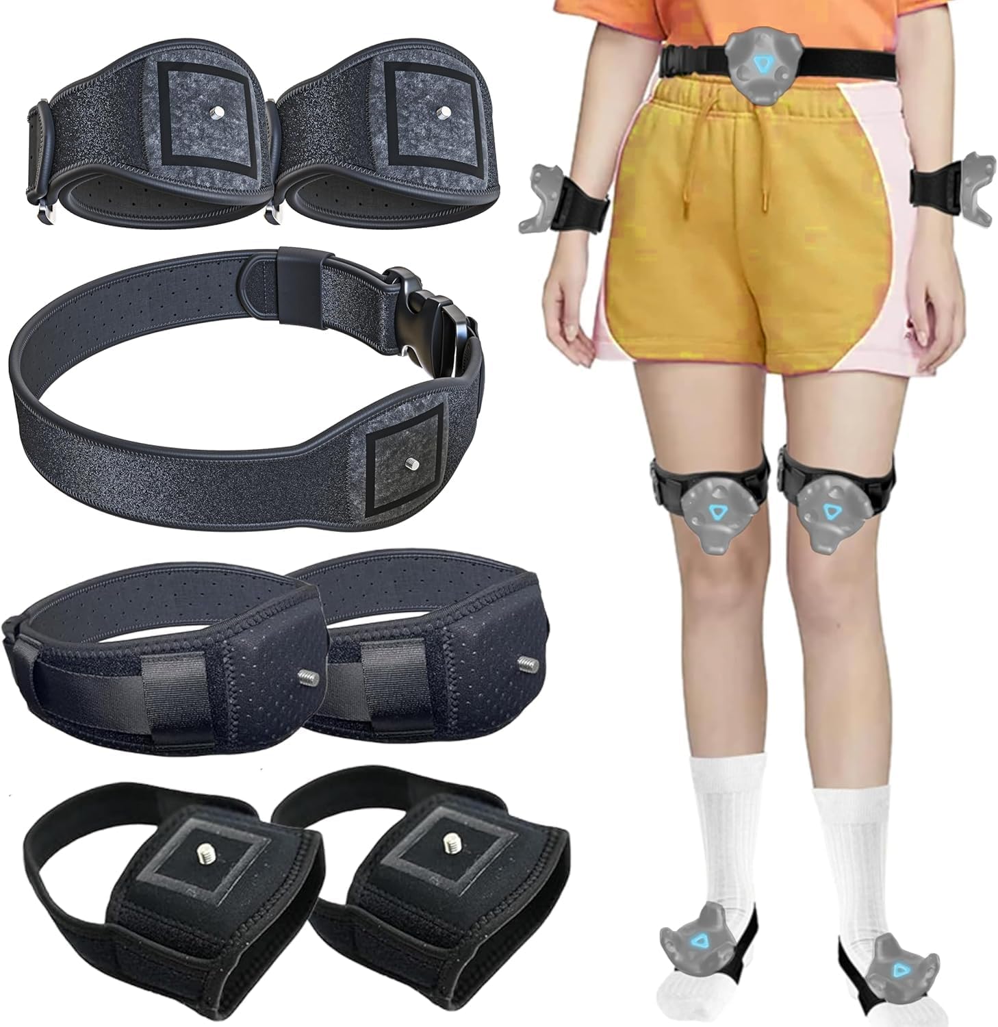 Skywin VR Tracker Belt, Tracker Hand and Feet Strap Bundle for HTC Vive ...