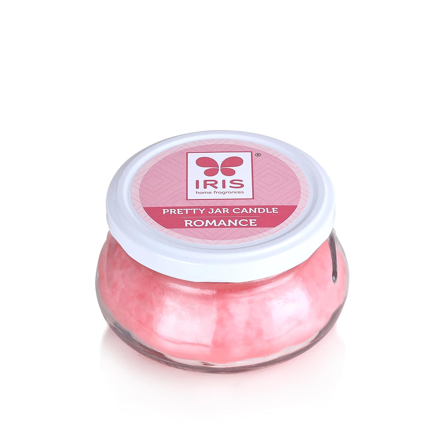 Iris Home Fragrances Romance Pretty Jar Candle- 150gm- Burn time 25hrs ...